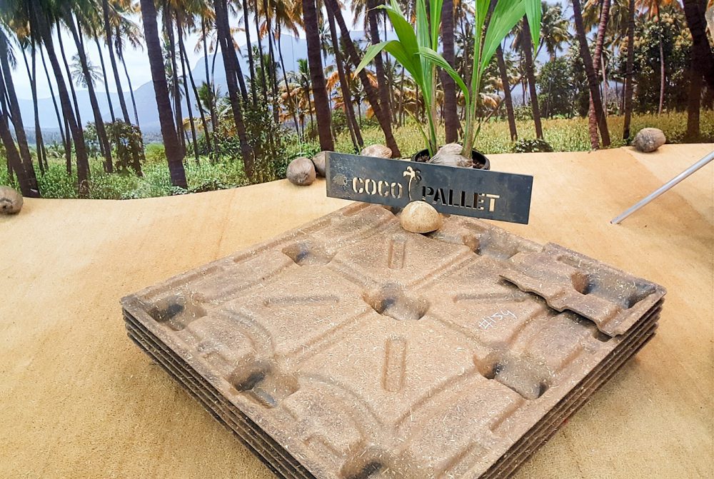 Coco Pallet: Transportpaletten aus Kokosnüssen - befootec